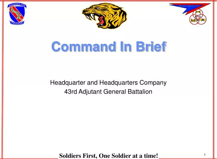 PPT - Command In Brief PowerPoint Presentation, free download - ID:3836896