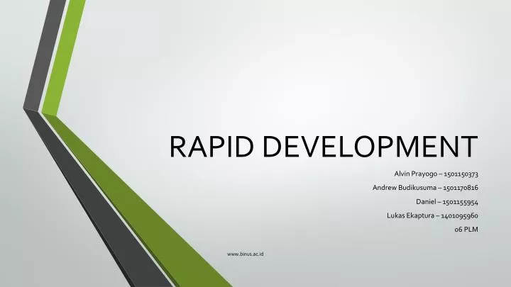 PPT - RAPID DEVELOPMENT PowerPoint Presentation, free download - ID:3837373