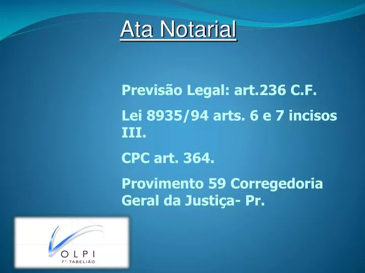PPT - Ata Notarial PowerPoint Presentation, free download - ID:3838206