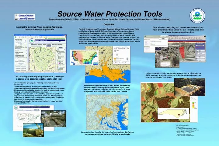 PPT - The Drinking Water Mapping Application (DWMA) is a secure web ...