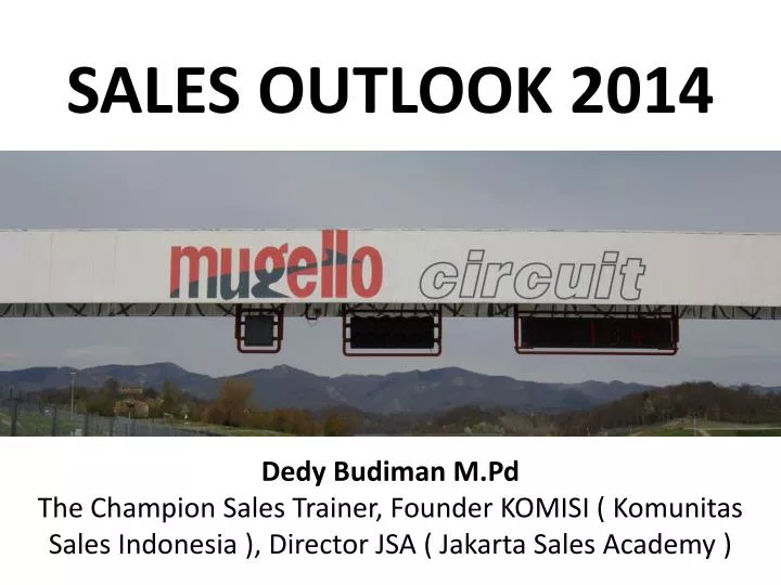 PPT - SALES OUTLOOK 2014 PowerPoint Presentation, free download - ID ...
