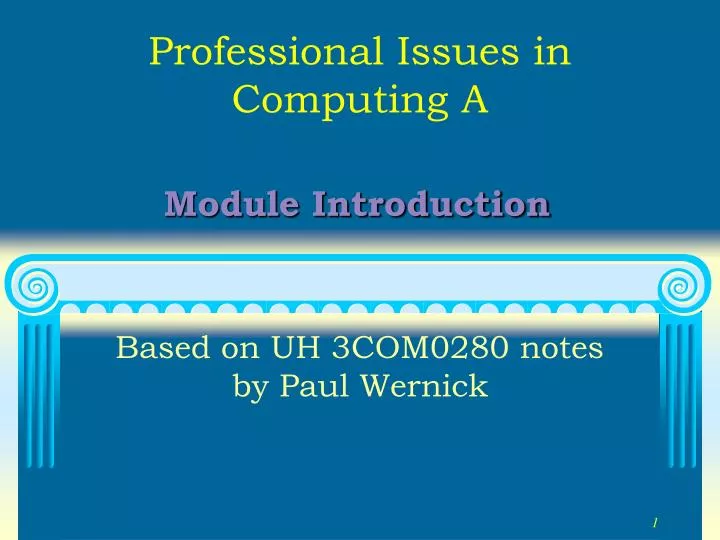 PPT - Module Introduction PowerPoint Presentation, free download - ID ...