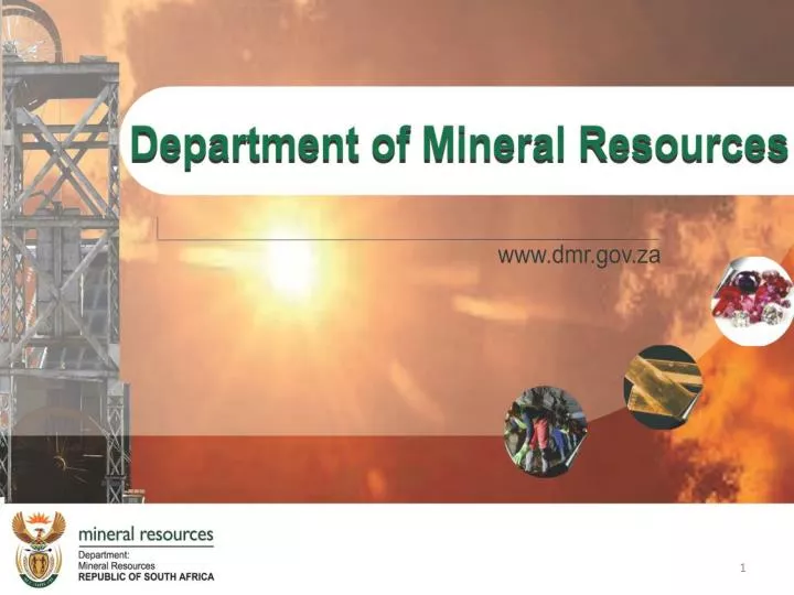 PPT - DEPARTMENT OF MINERAL RESOURCES PowerPoint Presentation, free ...