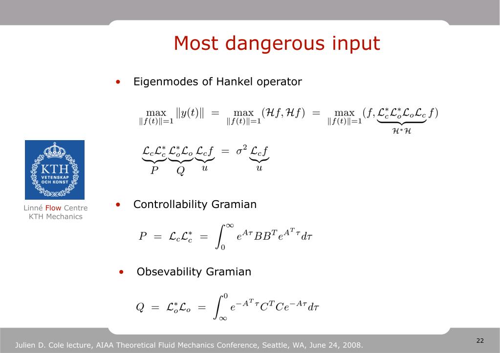 Ppt Input Output Analysis And Control Applied To Spatially Developing Shear Flows Powerpoint
