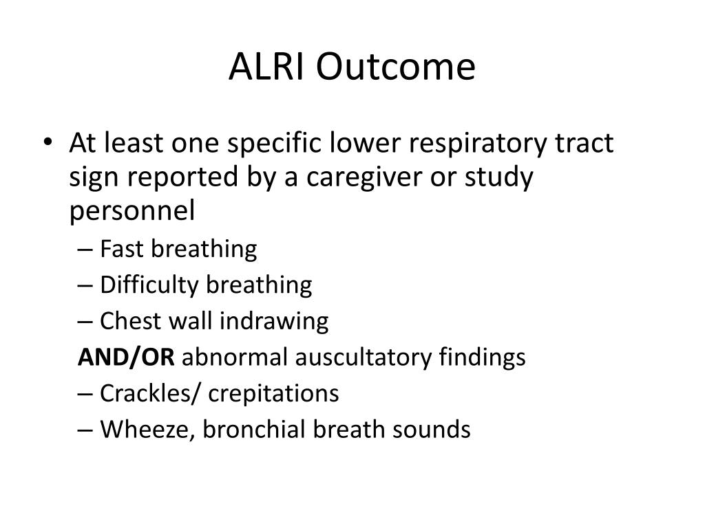 PPT - Addressing Acute Lower Respiratory Infections in Children: The ...