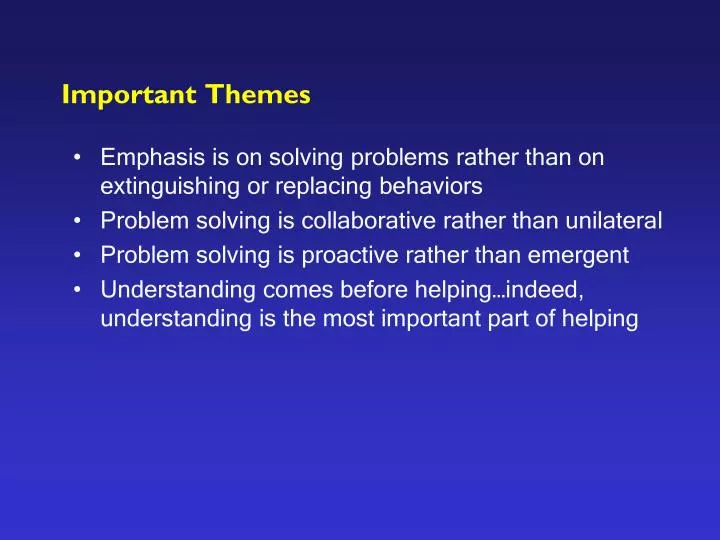 PPT - Important Themes PowerPoint Presentation, free download - ID:3843965