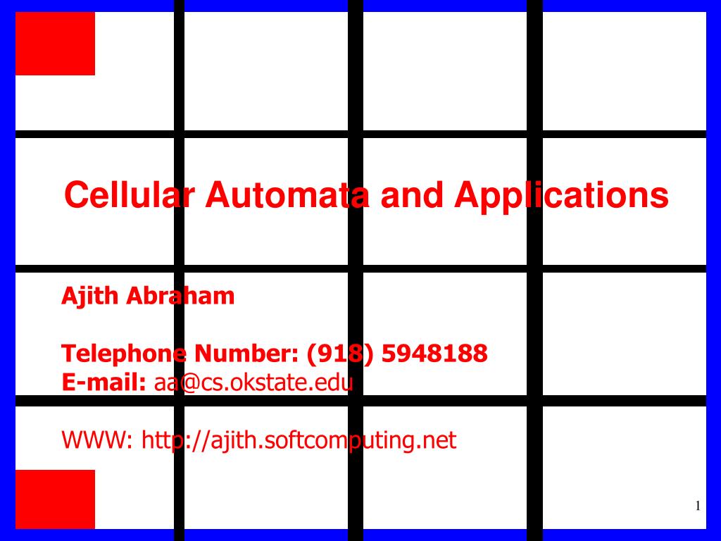 Ppt Cellular Automata And Applications Powerpoint Presentation Free
