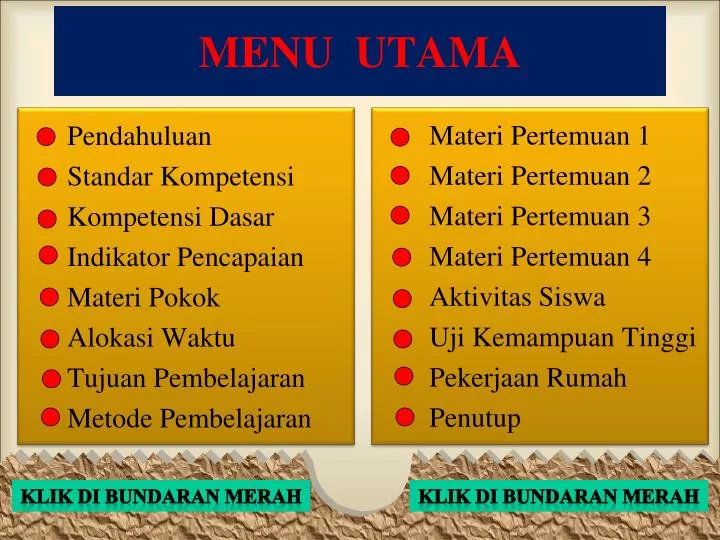 PPT - MENU UTAMA PowerPoint Presentation, free download - ID:3845407