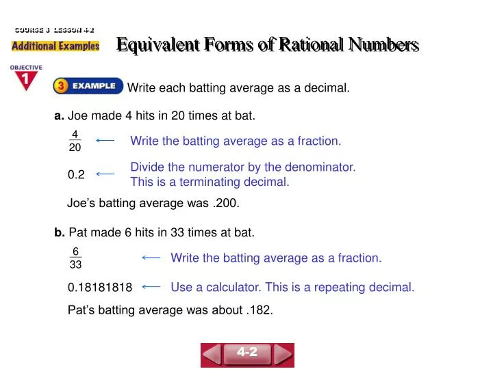 PPT - Equivalent Forms of Rational Numbers PowerPoint Presentation ...