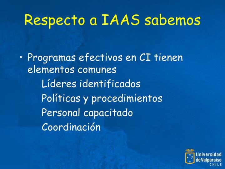 PPT - Gestión de Calidad y Acreditación en IAAS PowerPoint Presentation ...