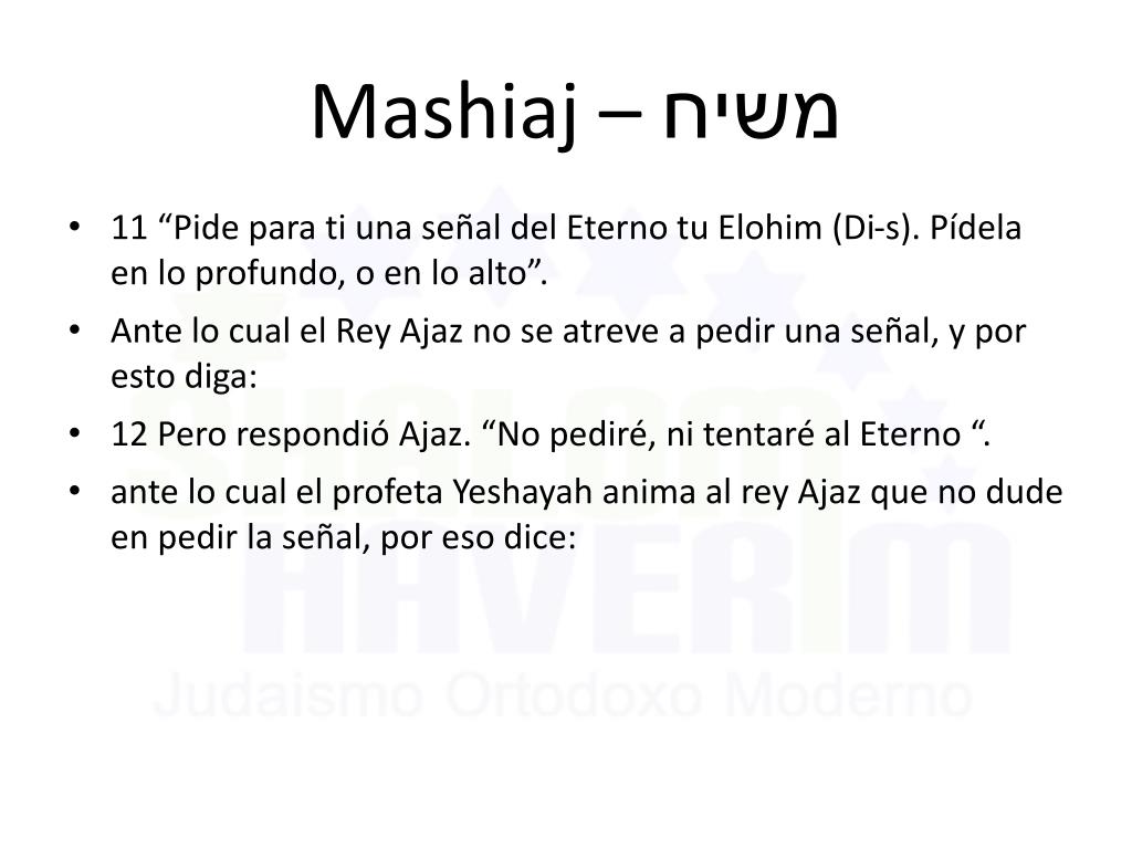 PPT - Mashiaj – Mesías 6 Profecías y Mesias Ben Yosef PowerPoint ...