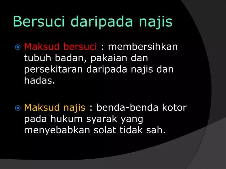 PPT - Bersuci daripada najis PowerPoint Presentation, free download ...