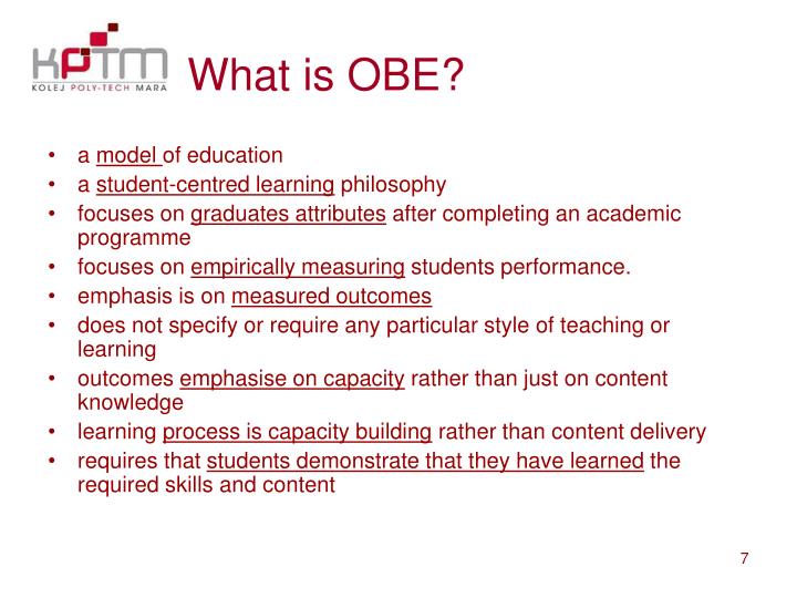PPT - Briefing on Outcome-Based Education (OBE ) PowerPoint ...