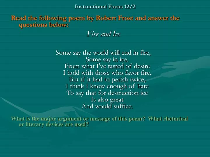 PPT - Instructional Focus 12/2 PowerPoint Presentation, free download ...