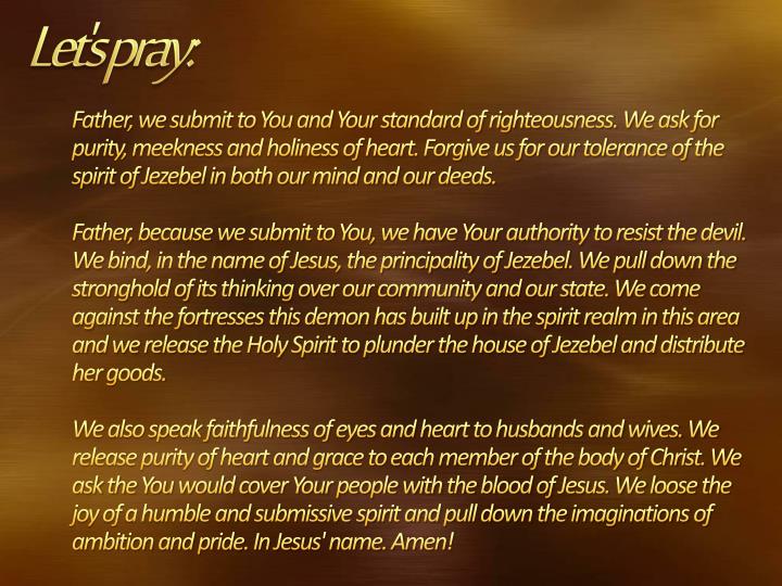 PPT - Discerning the Jezebel Spirit PowerPoint Presentation - ID:3849765