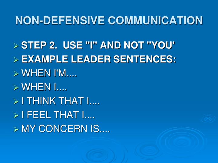 PPT - “I” STATEMENTS “YOU” STATEMENTS INTERPERSONAL COMMUNICATION ...