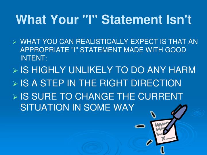 PPT - “I” STATEMENTS “YOU” STATEMENTS INTERPERSONAL COMMUNICATION ...