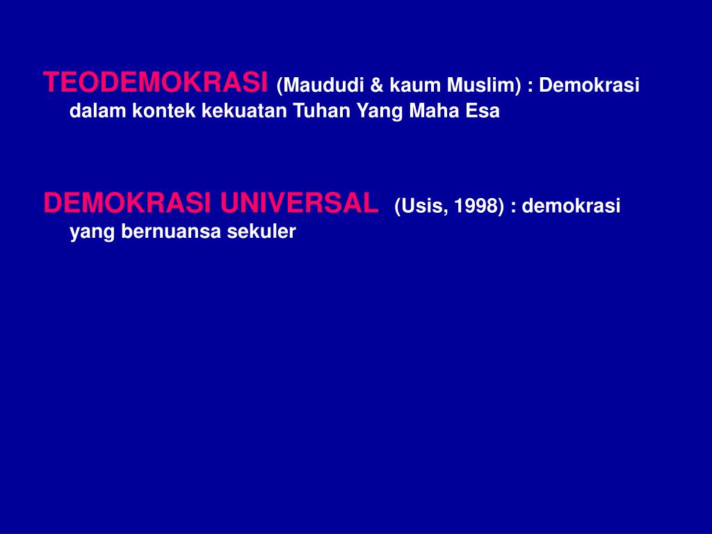 PPT - DEMOKRASI dan Pendidikan Demokrasi (2) PowerPoint Presentation ...