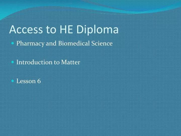 PPT - Access to HE Diploma PowerPoint Presentation, free download - ID ...