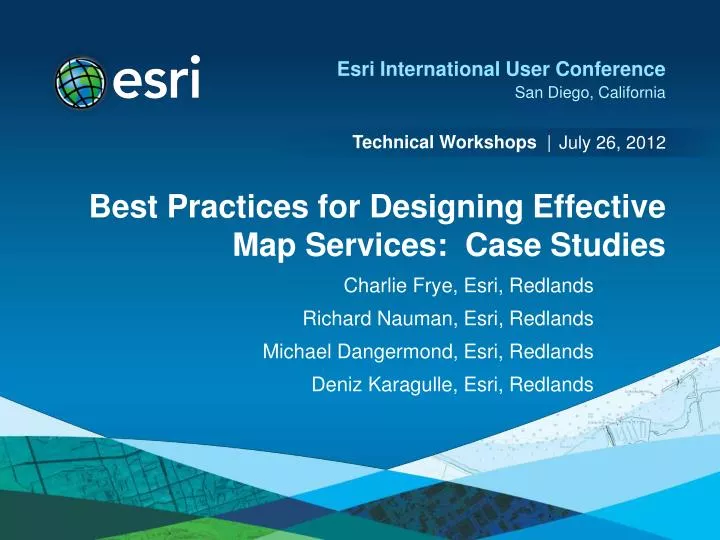 PPT - Best Practices for Designing Effective Map Services: Case Studies ...