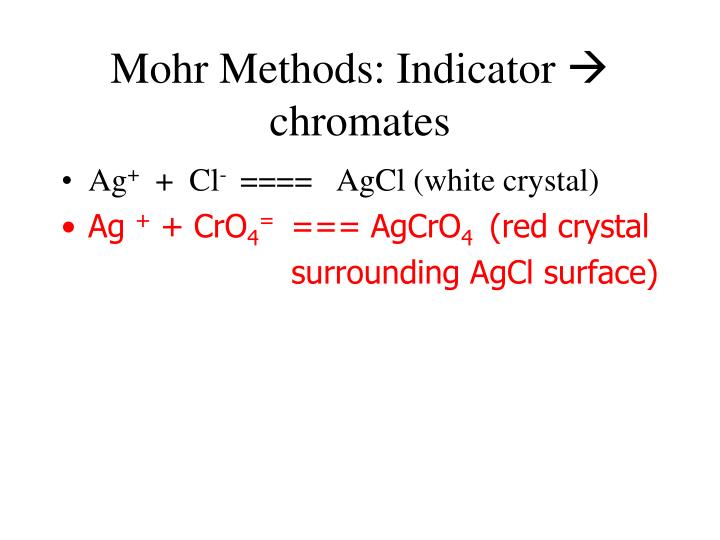 PPT - Argentometric Titration (Precipitation Titration) PowerPoint ...