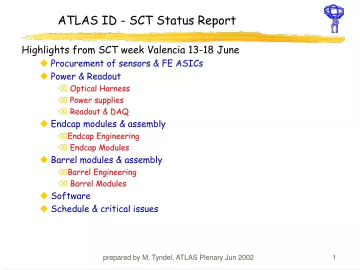 PPT - ATLAS ID - SCT Status Report PowerPoint Presentation, free ...
