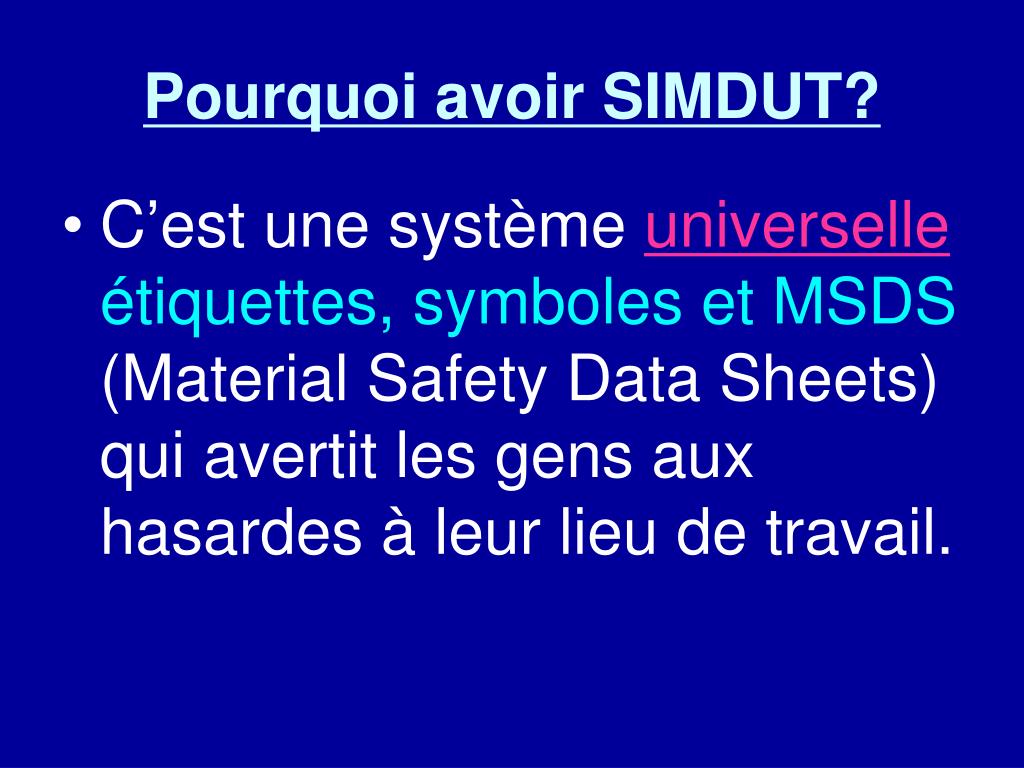 PPT - SIMDUT PowerPoint Presentation, free download - ID:3852691