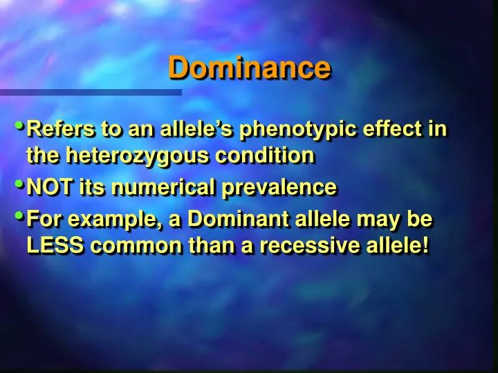 PPT - Dominance PowerPoint Presentation, free download - ID:3853776