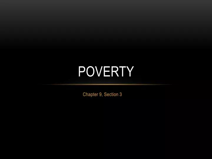 PPT - Poverty PowerPoint Presentation, free download - ID:3854020