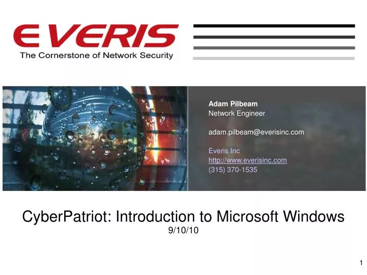 PPT - CyberPatriot: Introduction to Microsoft Windows 9/10/10 ...