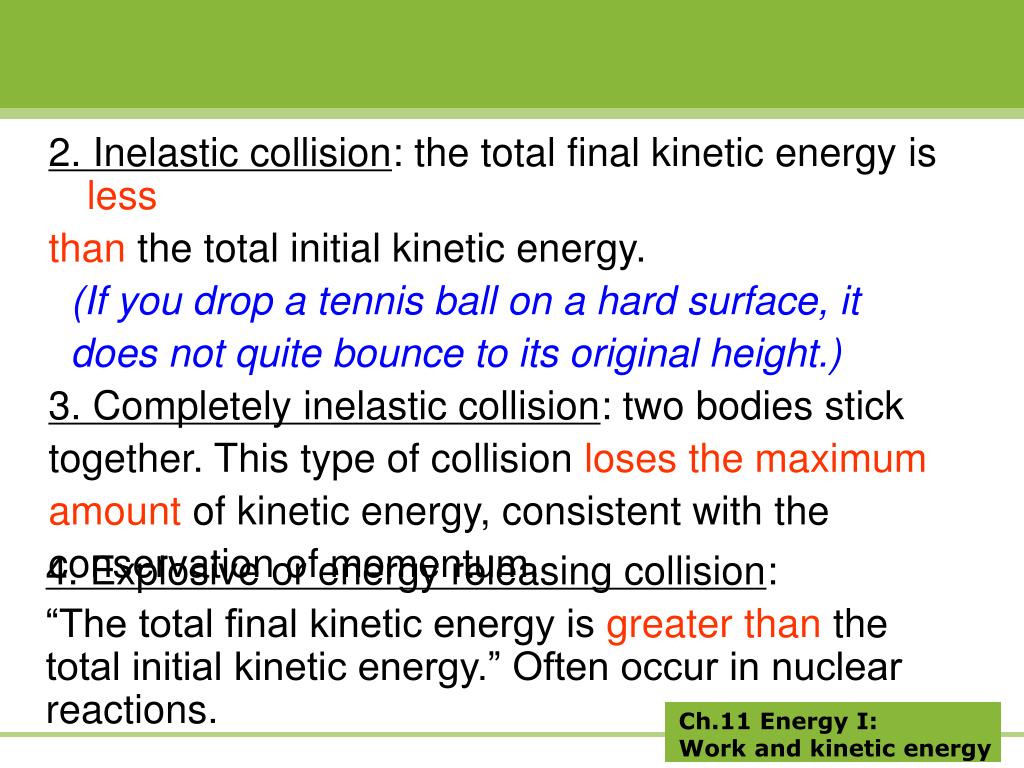 PPT - Ch. 11 Energy I: Work and kinetic energy PowerPoint Presentation ...