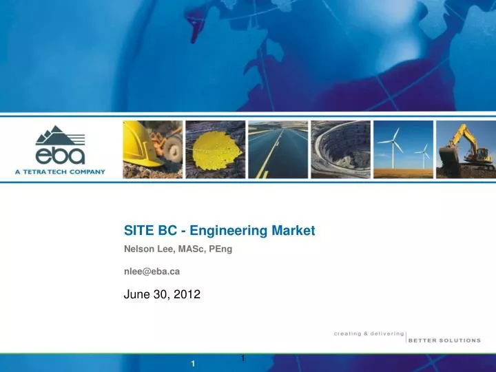 PPT - SITE BC - Engineering Market PowerPoint Presentation, free ...