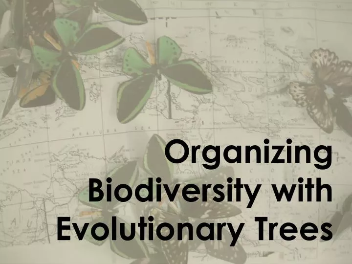 PPT - Organizing Biodiversity with Evolutionary Trees PowerPoint ...