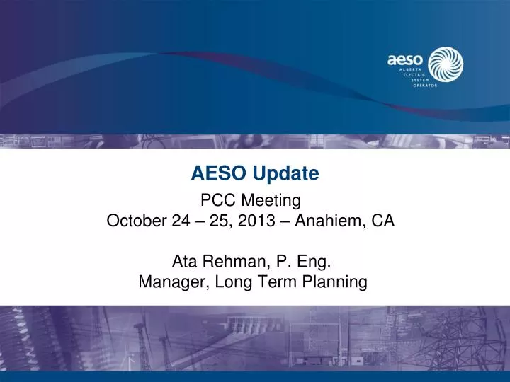 PPT - AESO Update PowerPoint Presentation, free download - ID:3855516