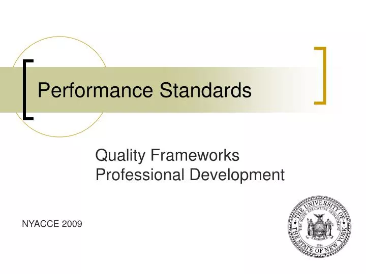PPT - Performance Standards PowerPoint Presentation, free download - ID ...