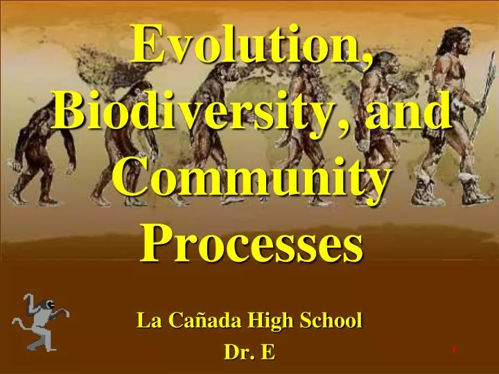 PPT - Evolution, Biodiversity, and Community Processes PowerPoint ...