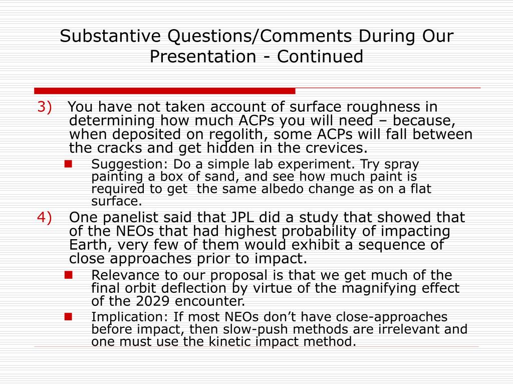 PPT - NRC Hazardous NEO Mitigation Panel Meeting June 23-25, 2009 ...