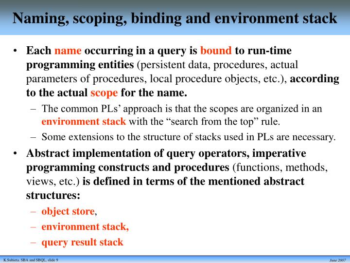 PPT - Stack-Based Approach and Stack-Based Query Language - Overview ...