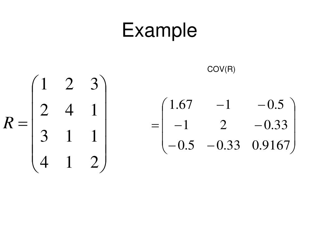 PPT Covariance Matrix Applications PowerPoint Presentation Free 