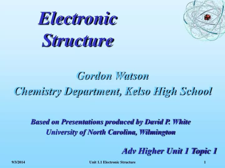 PPT - Electronic Structure PowerPoint Presentation, free download - ID ...