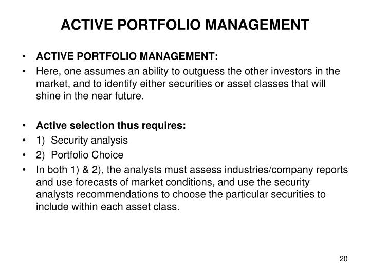 PPT - INVESTMENT ANALYSIS AND PORTFOLIO MANAGEMENT PowerPoint ...