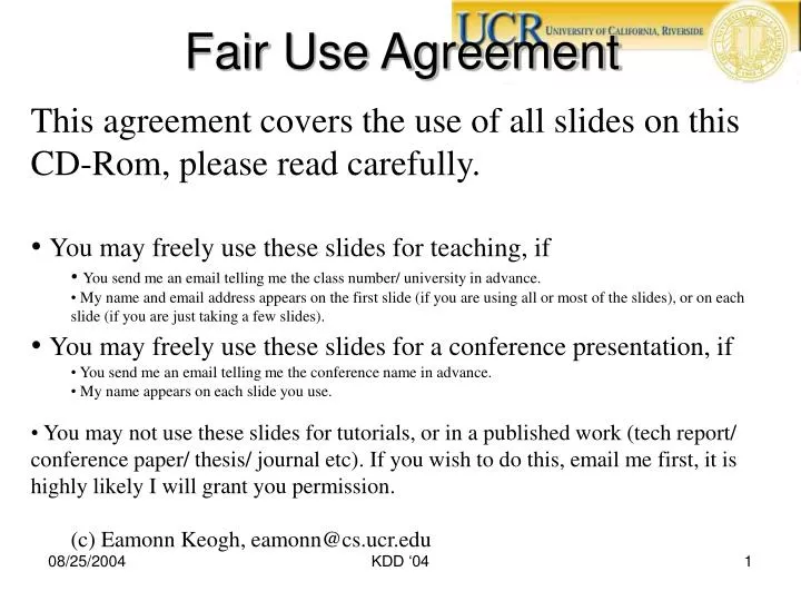 PPT - Fair Use Agreement PowerPoint Presentation, free download - ID ...