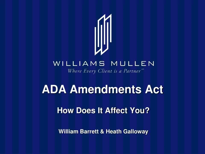 PPT - ADA Amendments Act PowerPoint Presentation, free download - ID ... PPT - ADA Amendments Act PowerPoint Presentation, free download - ID ...