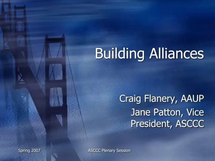 PPT - Building Alliances PowerPoint Presentation, free download - ID ...