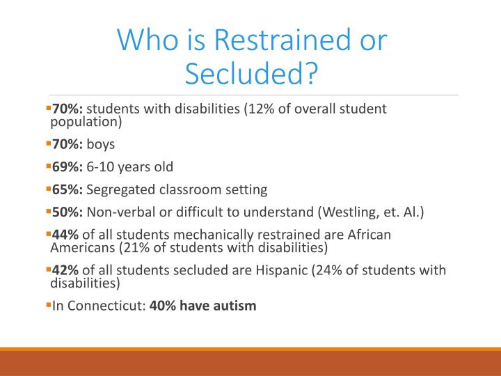 PPT - Restraint and Seclusion in Schools PowerPoint Presentation - ID ...