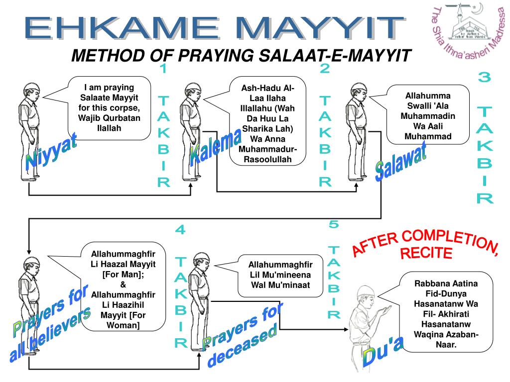 PPT - It is Wajib to pray Salaate Mayyit for a dead Muslim who is 6 ...
