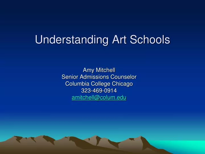 PPT - Understanding Art Schools PowerPoint Presentation, free download ...