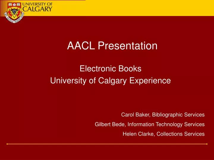 PPT - AACL Presentation PowerPoint Presentation, free download - ID:3864735