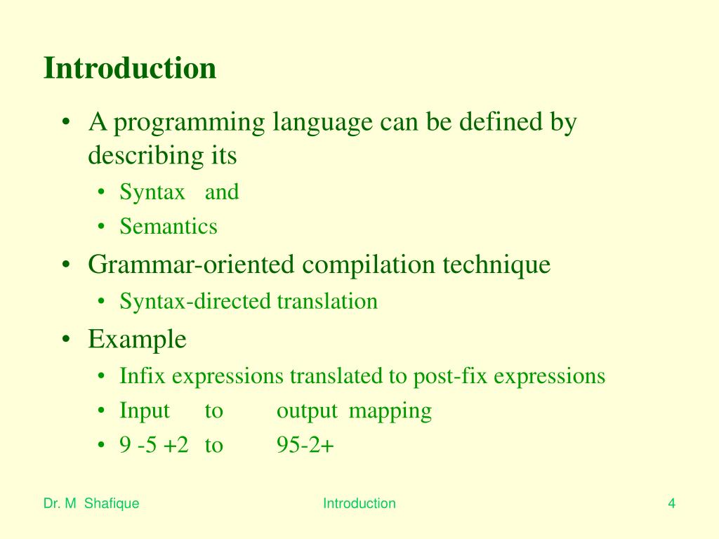 Ppt Programming Language Implementation Lexical And Syntax Analysis Part Ii Powerpoint
