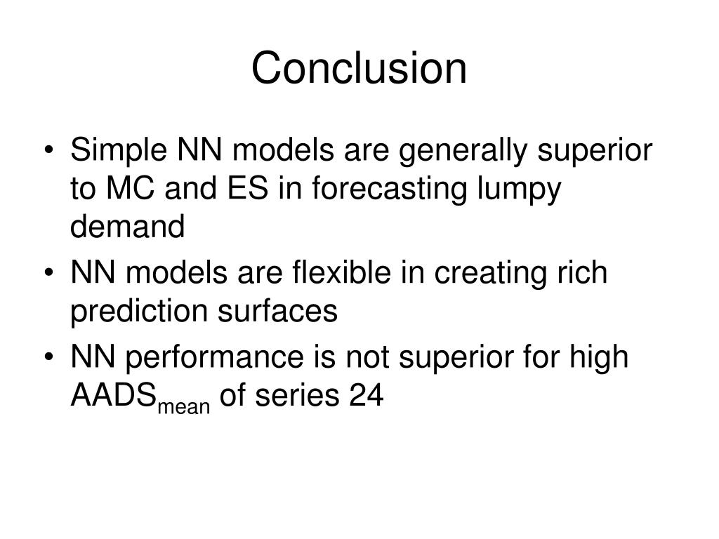 Ppt Analysis And Forecasting Of Lumpy Demand Alternative Approaches
